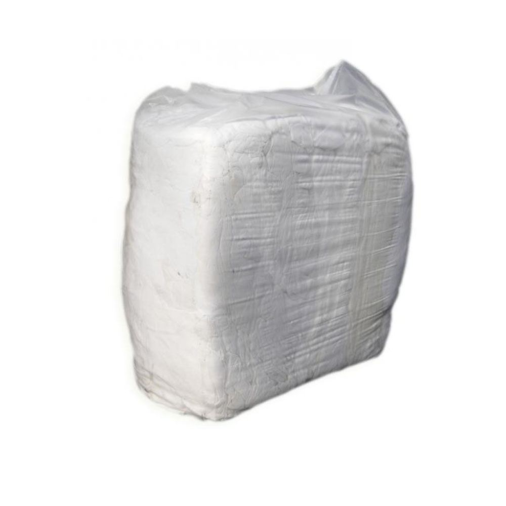 10kg of white low lint sheet cleaning cloth rags - Shiny Hardware