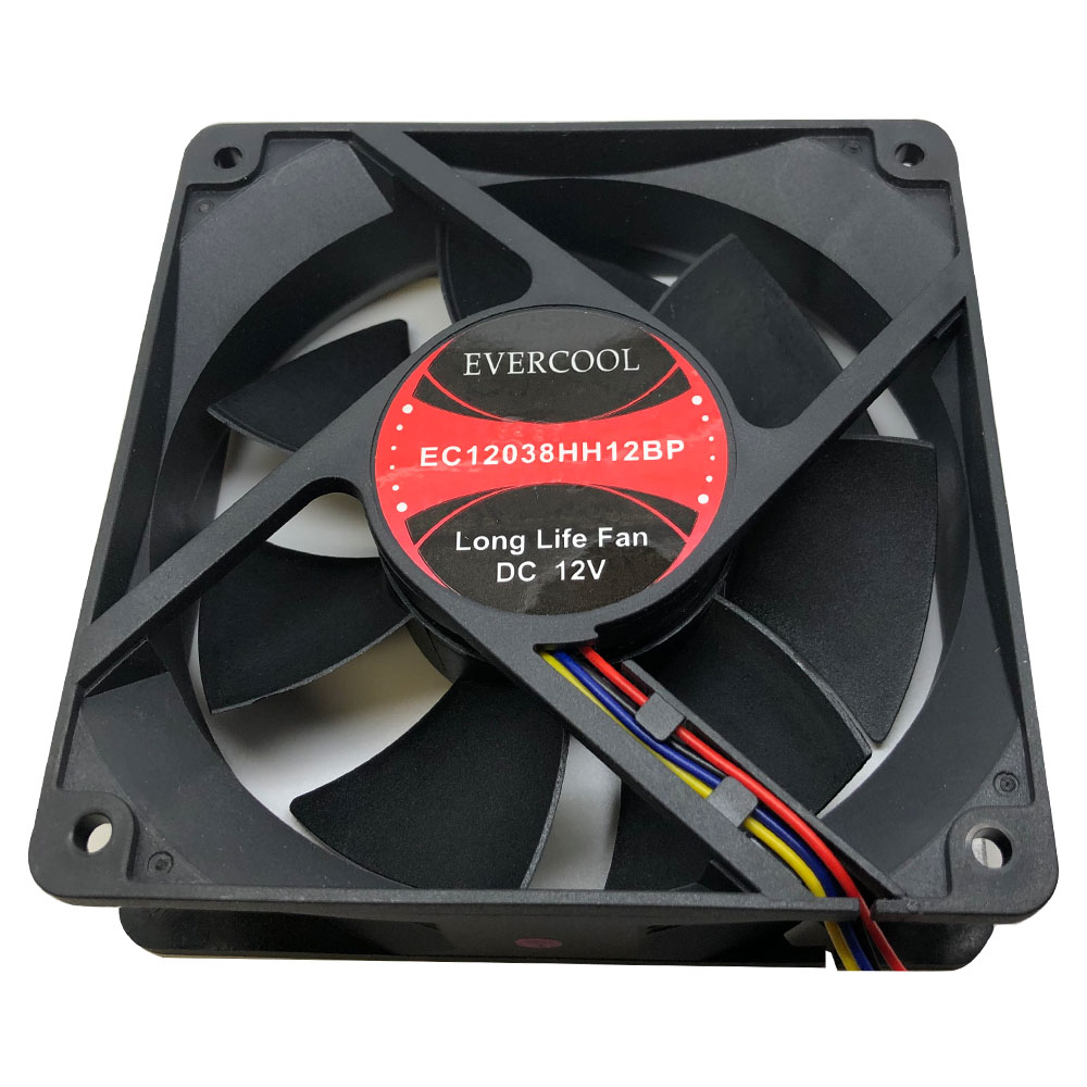 Evercool 120mm 12cm 120 x 38mm PWM 12 Volt PC case Fan EC12038HH12BP ...