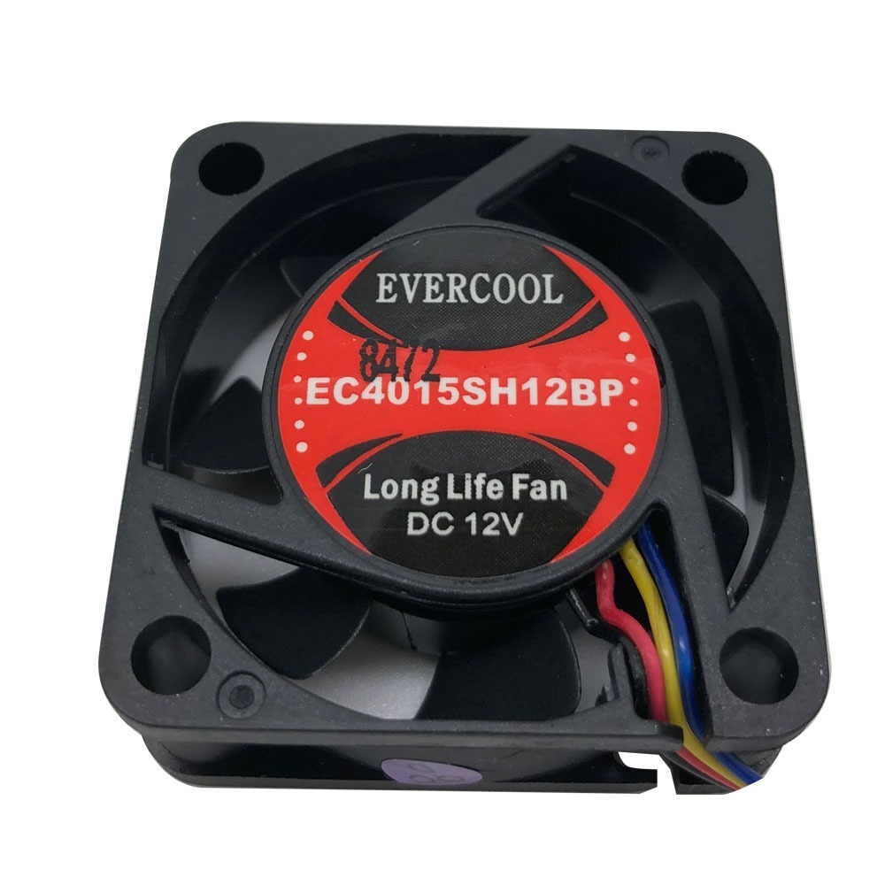 Evercool 40mm 4cm 40 x 15mm PWM 12 Volt PC case Fan EC4015SH12BP - Shiny Hardware