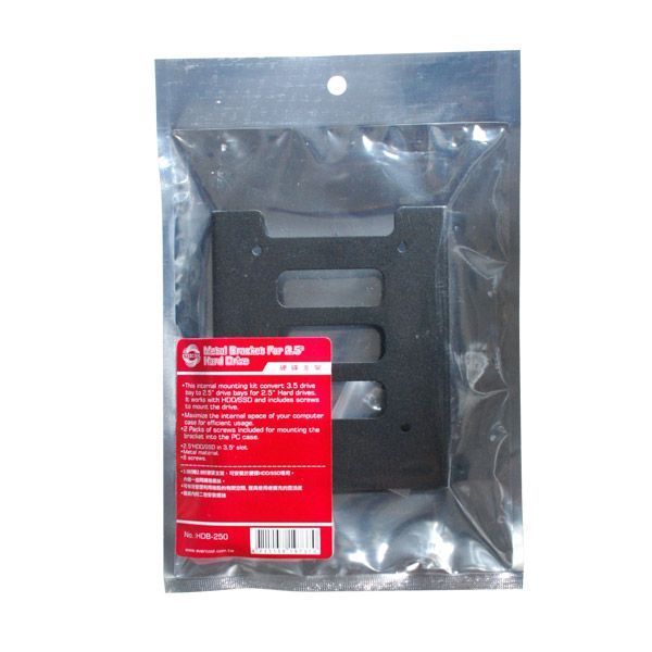 Evercool Aluminium HDD-SSD Hard Drive bracket with 80mm fan holes HDB ...
