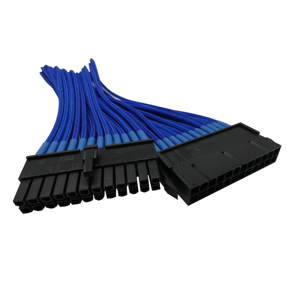 Powercool 30cm 24-pin male to 24-pin female ATX 24-Pin Ext Braided ...