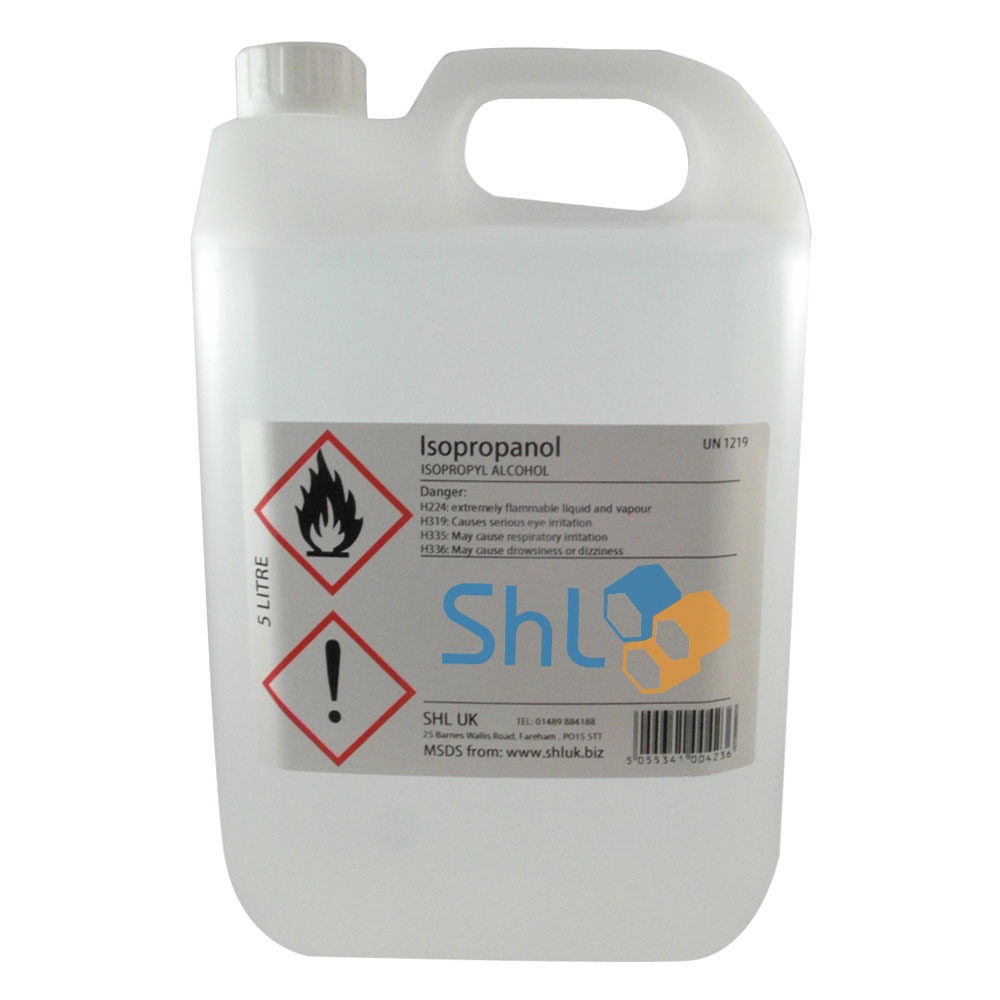 SHL 5 litre ISOPROPANOL IPA Isopropyl Alcohol 70% Pure - Shiny Hardware