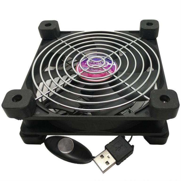 Evercool 120mm USB fan with feet and 2 speed selector UFAN-12 - Shiny ...