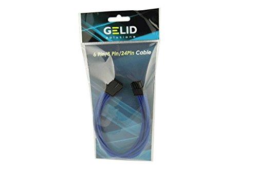 Gelid Blue Braided 8-pin EPS Extension - Shiny Hardware