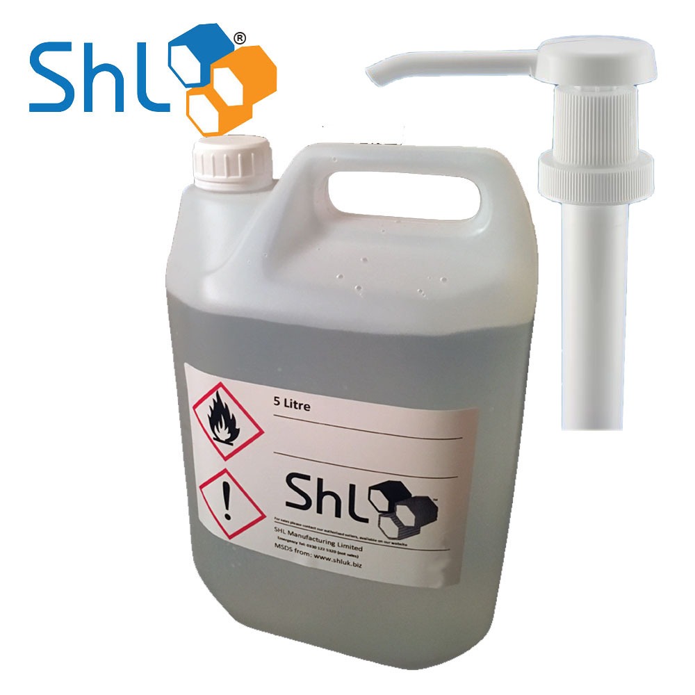 SHL 5 Litre (5000ml) Isopropanol 99.9% (IPA) + 30ml Dispenser - Shiny ...