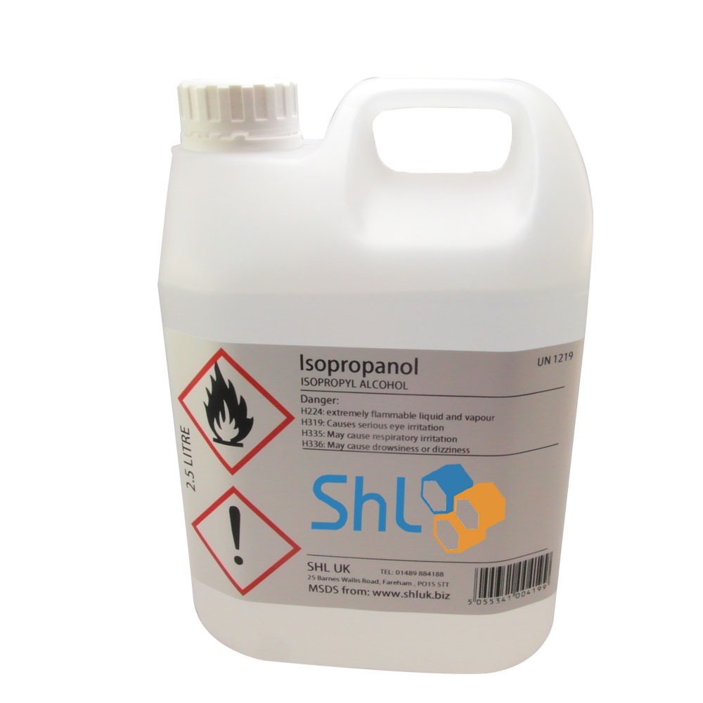 SHL 2.5 litre ISOPROPANOL IPA Isopropyl Alcohol 70% Pure - Shiny Hardware