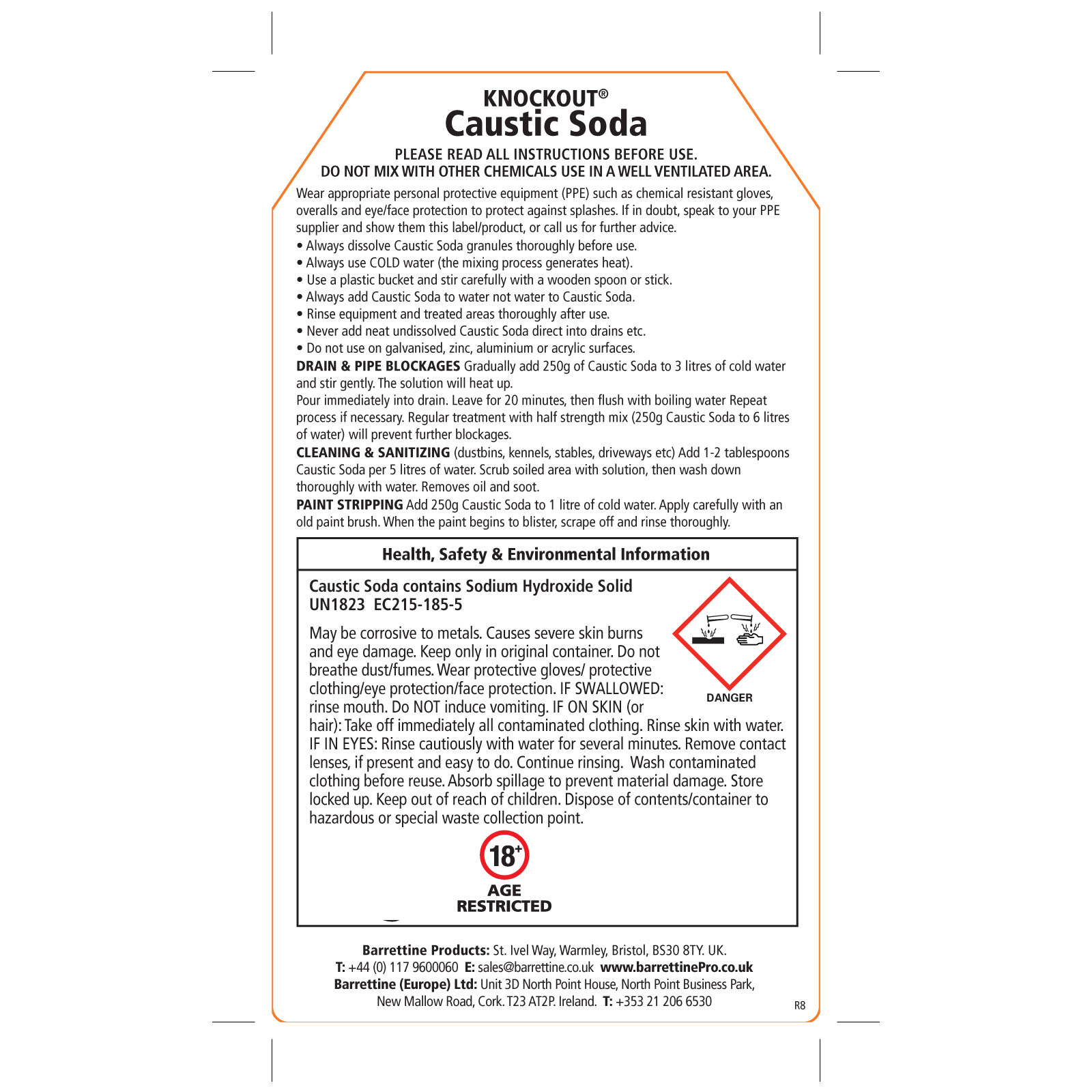 Knockout Caustic Soda - Shiny Hardware